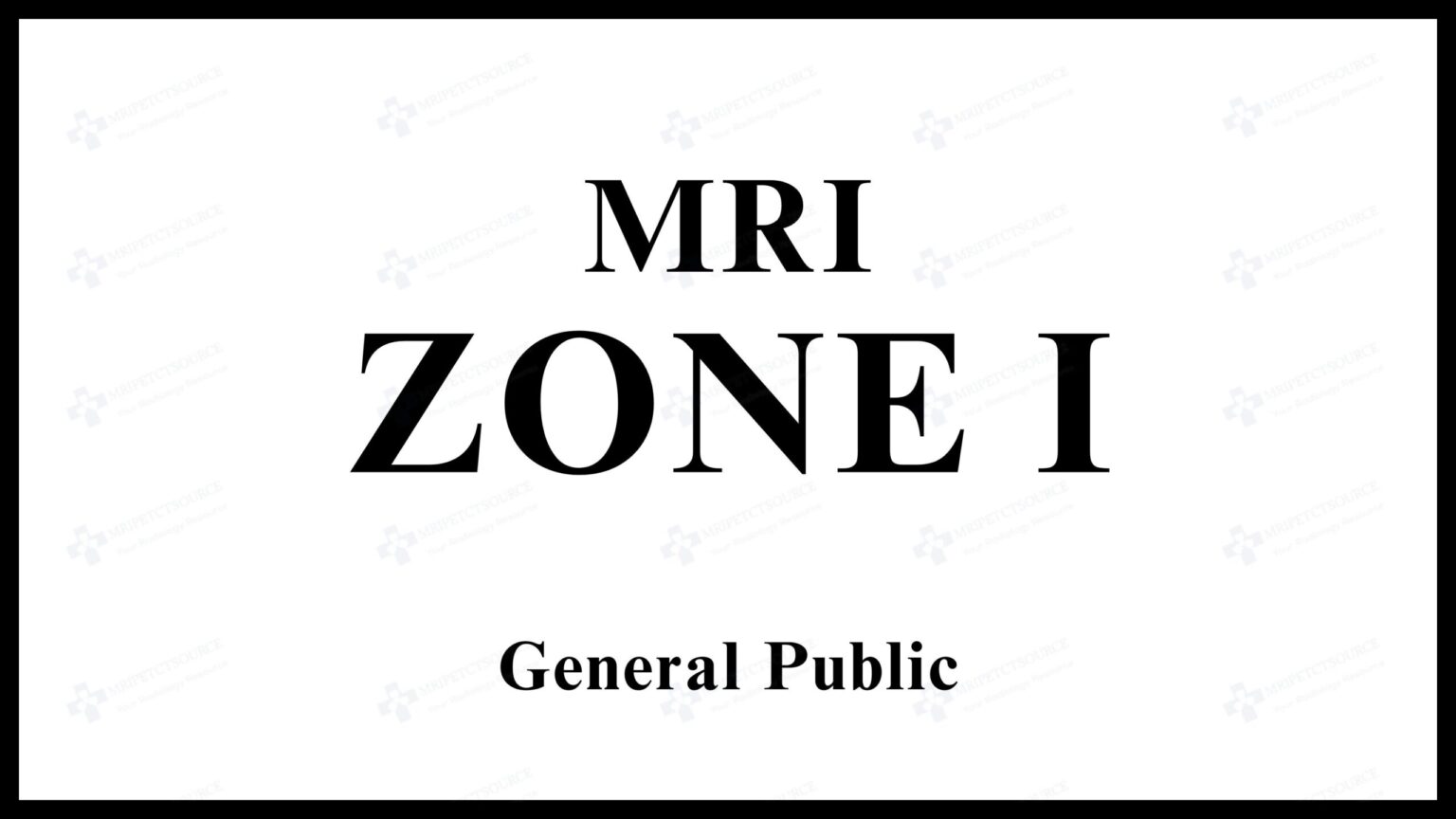 MRI Zones Explained | medicalimagingsource.com