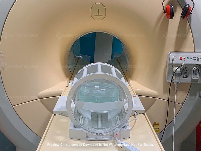 MRI Scanner with Phantom Front